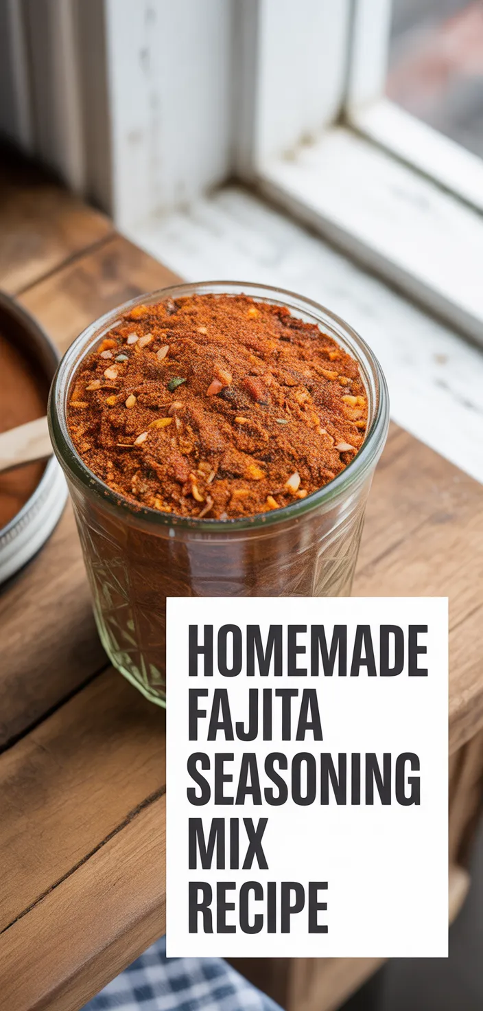 Homemade Fajita Seasoning Mix Recipe - blissfulbitesrecipes.com