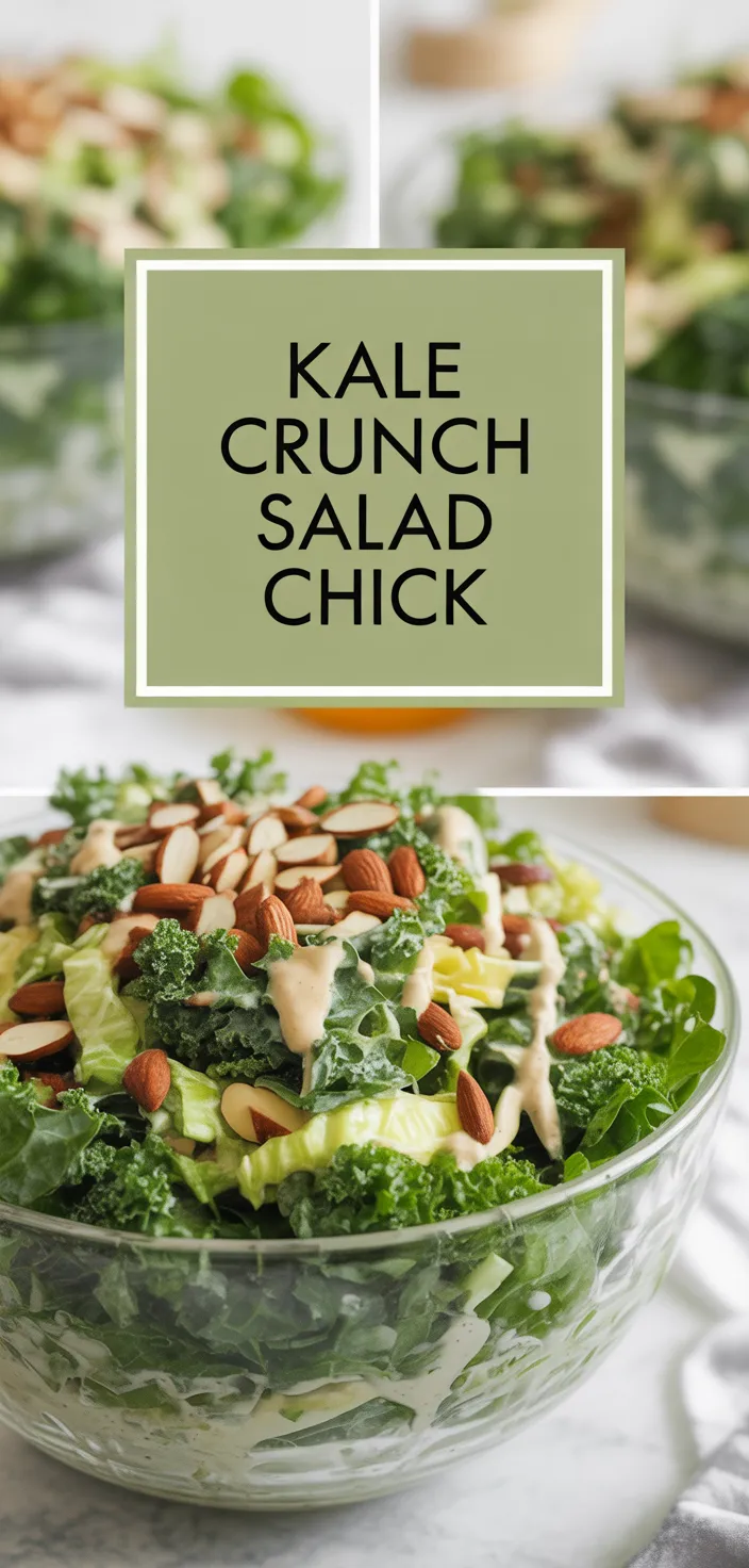 Kale Crunch Salad Chick Recipe - blissfulbitesrecipes.com