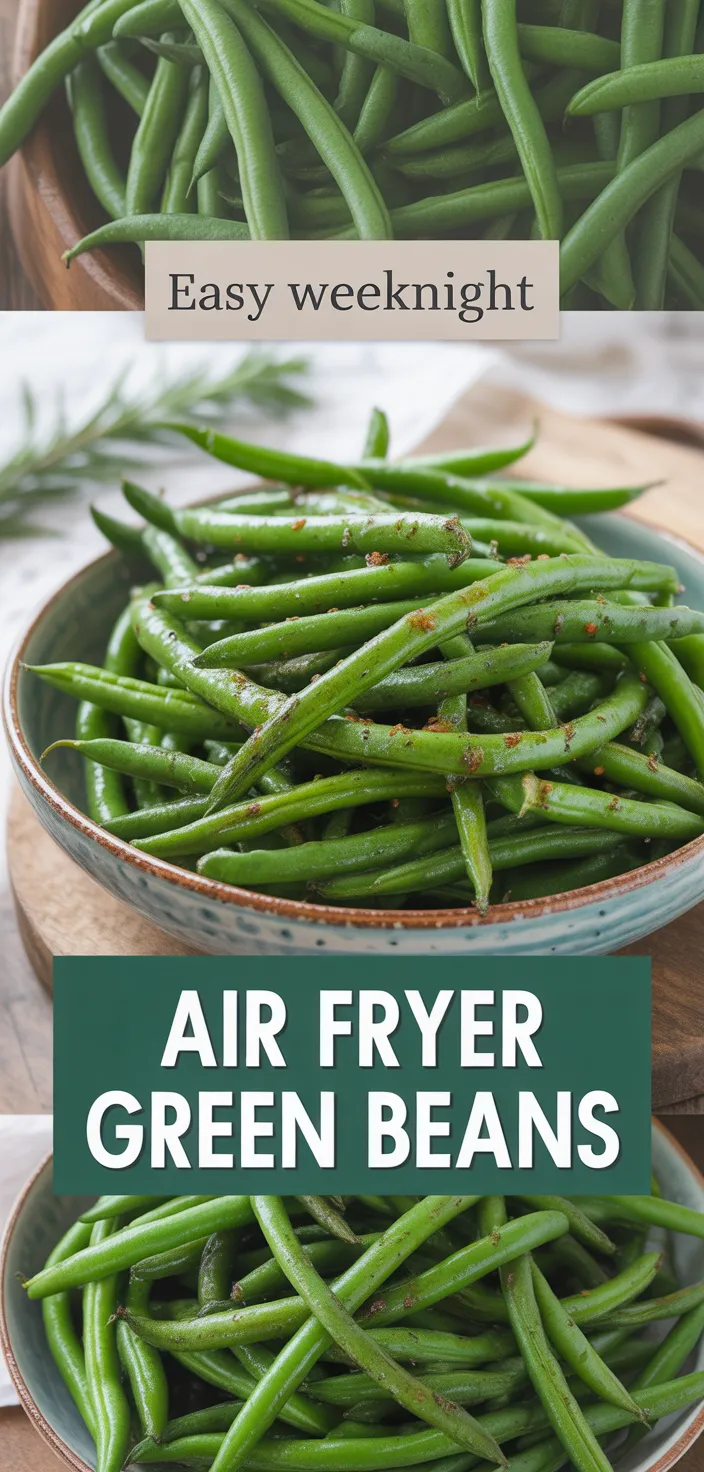 Air Fryer Green Beans (Quick And Easy) Recipe - blissfulbitesrecipes.com